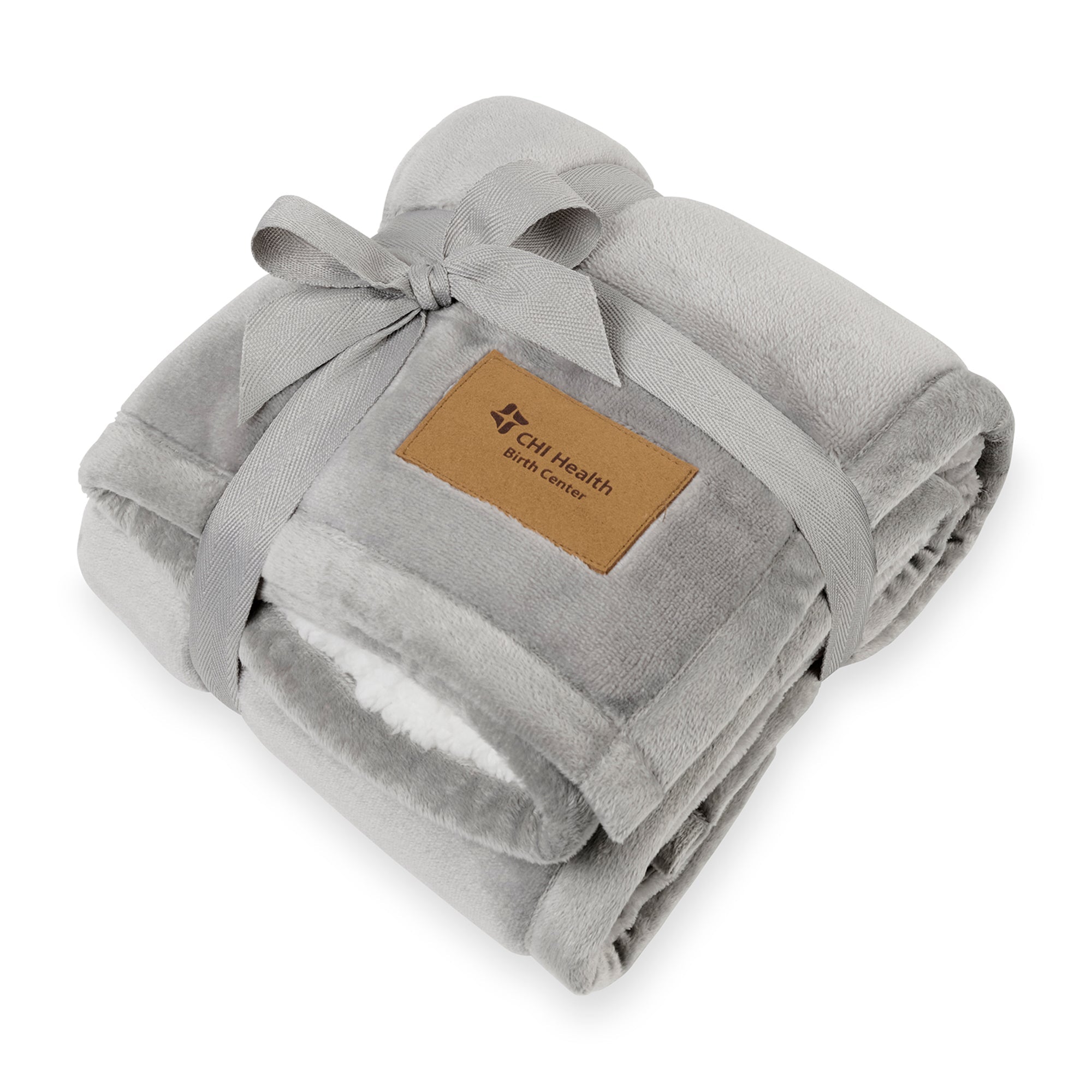 Minkie Sherpa Baby Blanket – Custom Branded Baby Gift – Etchified