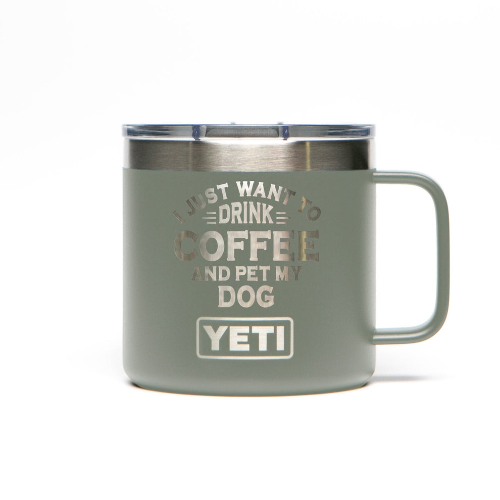 Personalized YETI® Rambler® 14 oz Mug with Handle - Laser Engaved ...